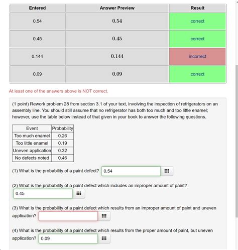 solved answer the questions in red that are incorrect there