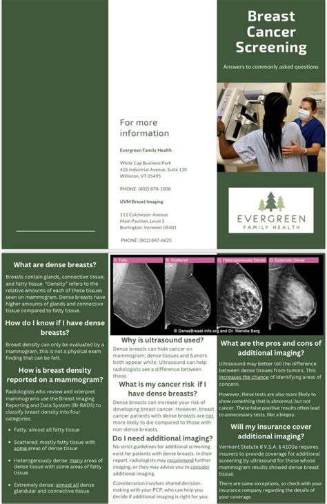 Breast Density On Mammogram And Screening Breast Ultrasound Evergreen