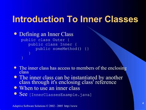 Inner Classes Ppt