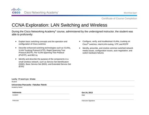 Cisco Lan Switching Wireless Ppt