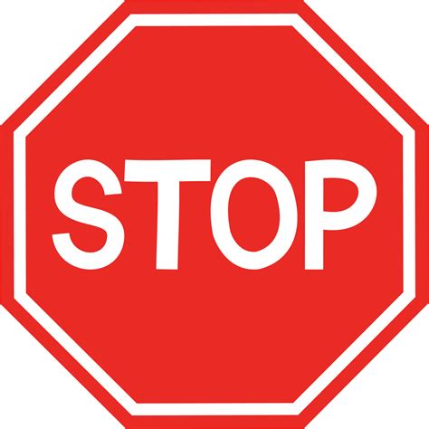 Stop Sign Isolate On White Background 11892899 Vector Art At Vecteezy