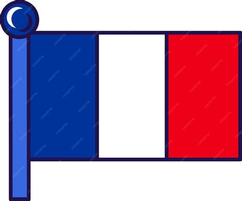 Bandera De La Nación Del País De Caledonia En El Vector Del Asta De La