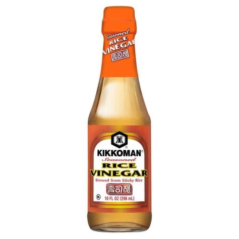 Kikkoman Seasoned Rice Vinegar 10 Fl Oz The Fresh Grocer