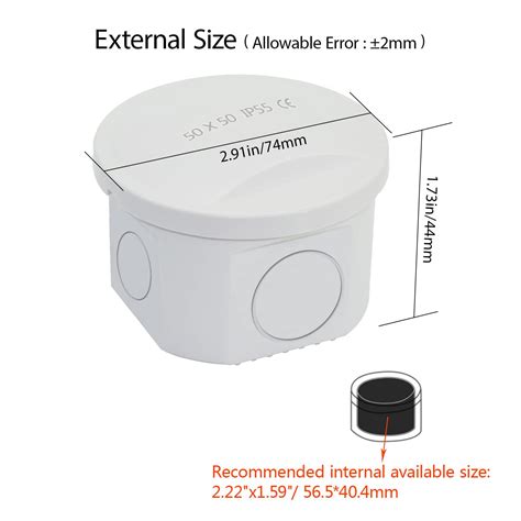 Buy Lemotech Junction Box With Reserved Holes Abs Plastic Electrical Box Ip55 Waterproof