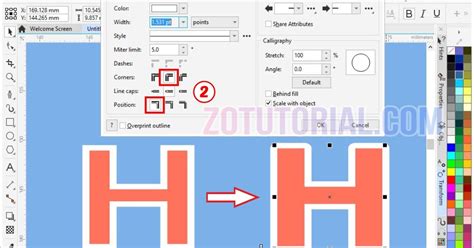4 Cara Membuat Sudut Tumpul Dan Cekung Di Coreldraw Zotutorial