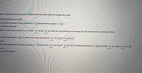Solved Consider The Function A X X2−13x4−169 Complele Parts