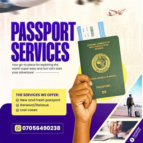 Travel Passport Services Flyer Design In 2025 Flyer And Poster Design Passport Services
