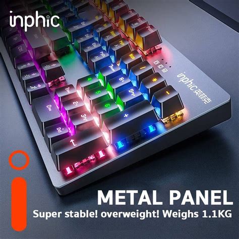 RGB MECHANICAL GAMING KEYBOARD INPHIC V WITH BLUE SWITCH