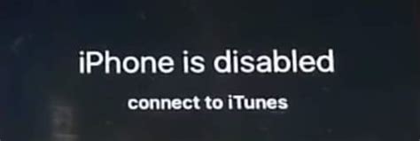 IPhone Is Disabled Connect To ITunes Error Resolved Drivers