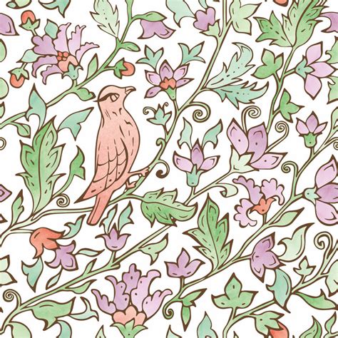 Иллюстрация Бесшовный паттерн в персидском стиле в стиле