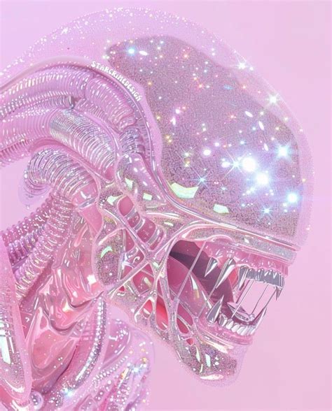 80s Alien Xenomorph Baddie Pink Xenomorph Pink Alien