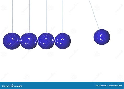 Newton S Cradle Stock Illustration Illustration Of Pendulum 3925618