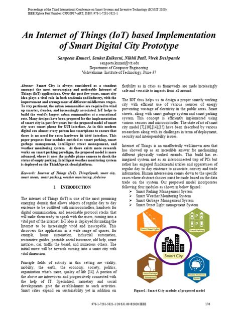 An Internet Of Things Iot Based Implementation Of Smart Digital City Prototype Pdf Arduino