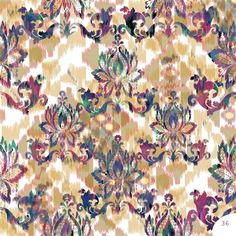 Colorful Abstract Floral Pattern Wallpaper