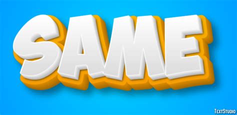 Same Text Effect And Logo Design Word