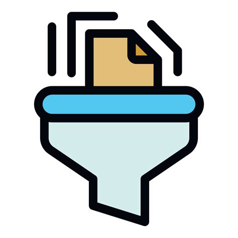 File Funnel Filter Icon Vector Flat 24549903 Vector Art At Vecteezy