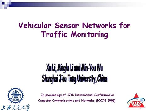 Vehicular Sensor Networks For Traffic Monitoring In Proceedings