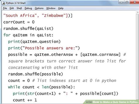 How To Make A Quiz Game In Python With Pictures WikiHow