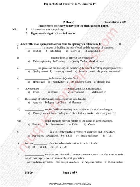 sy bcom sem4 commerce iv cbcgs apr19 pdf pdf