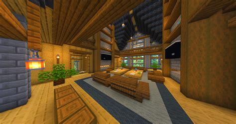 Minecraft Log Cabin Interior A Redwood Forest Log Cabin Shoutout To