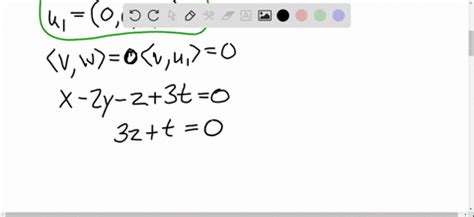 SOLVED Find The Orthogonal Complement W Of W And Give A Basis For W W X Y X Y
