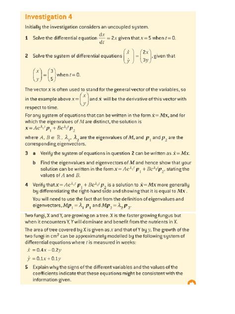 Investigation Coupled Differential Equation Annotated Pdf