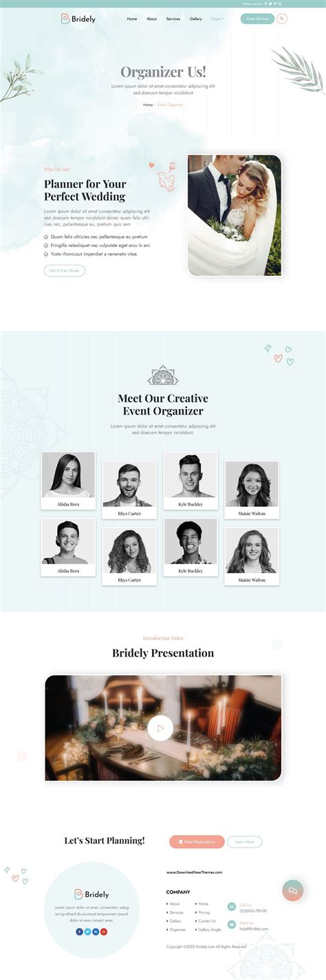 Bridely Wedding And Event Management Html Template Is A Powerful And Versatile Solution For