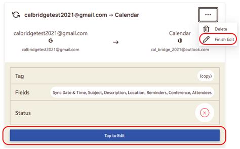 Editing A Sync Connection CalendarBridge Help