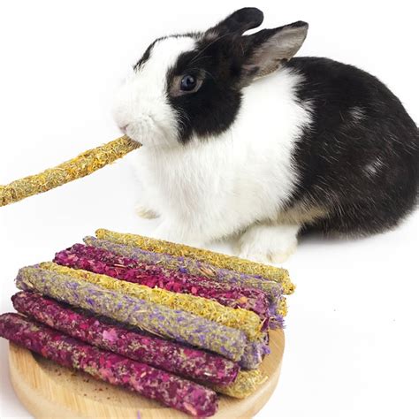 12 Pcs Rabbit Chew Sticks Natural Petals Timothy Hay Sticks Guinea Pig Chewing Toys For Teeth