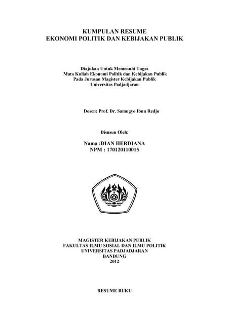 Tugas Resume David C Korten Pdf