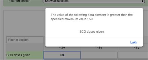 Data Entry DHIS Documentation