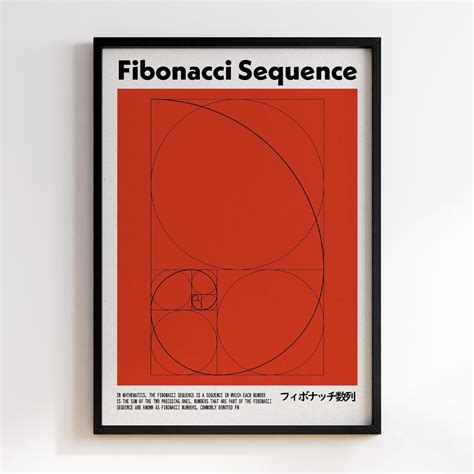 Fibonacci Sequence Download Print Vintage Colorful Poster Retro Poster Trendy Room Decor Fibonacci Sequence Download Print Vintage Colorful Poster Retro Poster Trendy Room Decor
