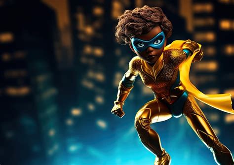 Premium Ai Image A Doll Dressed As A Superhero Captured In A Dynamic