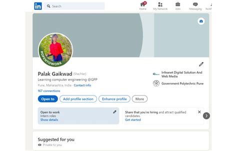 Internshipjourney Linkedinlearning Professionaldevelopment Palak Gaikwad