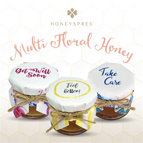 HoneySpree Mini Honey Jar Git Get Well Soon Mini Honey Jars Gift Idea Shopee Singapore