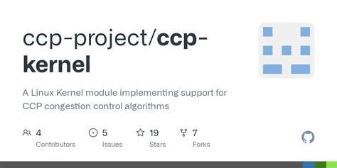 GitHub Ccp Project Ccp Kernel A Linux Kernel Module Implementing Support For CCP Congestion