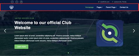Customize Menubar Settings Gotsport Club Website Support