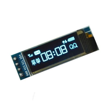 Oled дисплей 0 91 128x32 I2c белый Купить в Roboshop