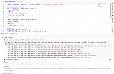 Exceptions And Errors Ververica Documentation