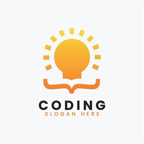 creative abstract modern programming coding logo design colorful