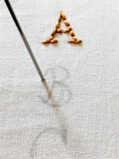 A Beginner Tutorial For How To Hand Embroider Letters Hand Embroidery Letters Hand