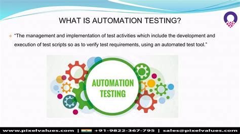 Comparison Of Automation And Manual Testing Pixel Values Technolabs Ppt