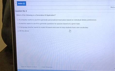 Secton Marks Question No Which Of The StudyX