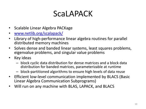 Ppt Linear Algebra Libraries Blas Lapack Scalapack Plasma Magma