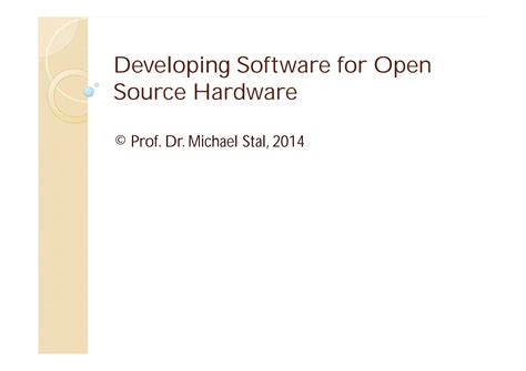 Oop 2014 Embedded Systems With Open Source Hardware V2 Ppt