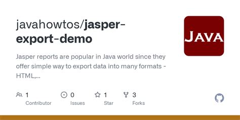 github javahowtos jasper export demo jasper reports are popular in