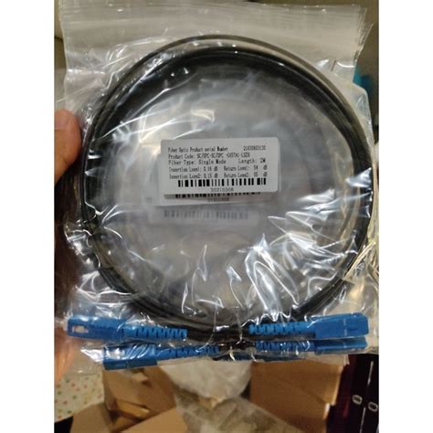 Pre Connectorized Fiber Patch Cord 100 Pieces SC UPC Blue Core Single Mode Shopee Malaysia