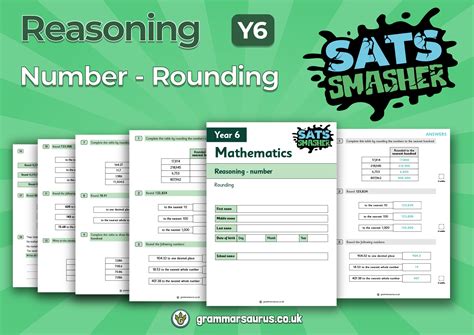 Y6 Sats Smasher Maths Reasoning Number Rounding Grammarsaurus