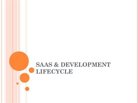 SaaS Development Lifecycle Techicy