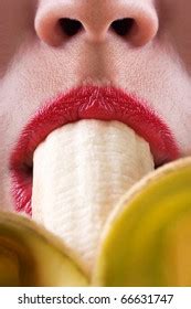 Sex Symbol Women Sucking Eating Banana Stock Photo Shutterstock